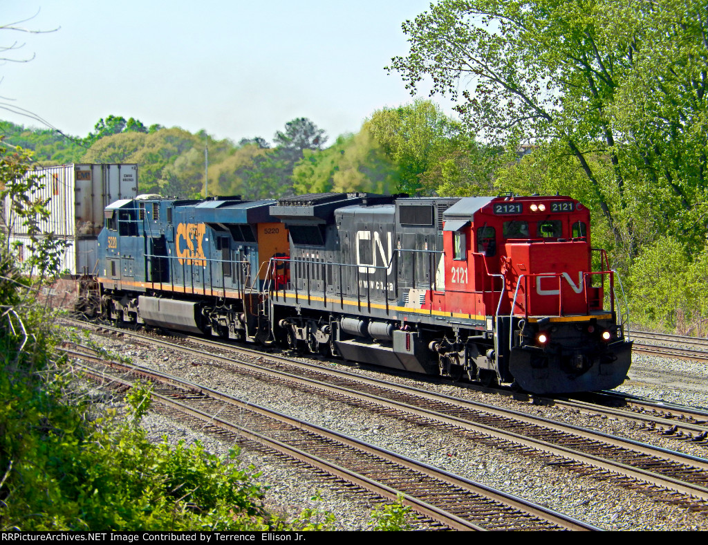 NS 290 at Howell Wye with CN & CSX GE Power